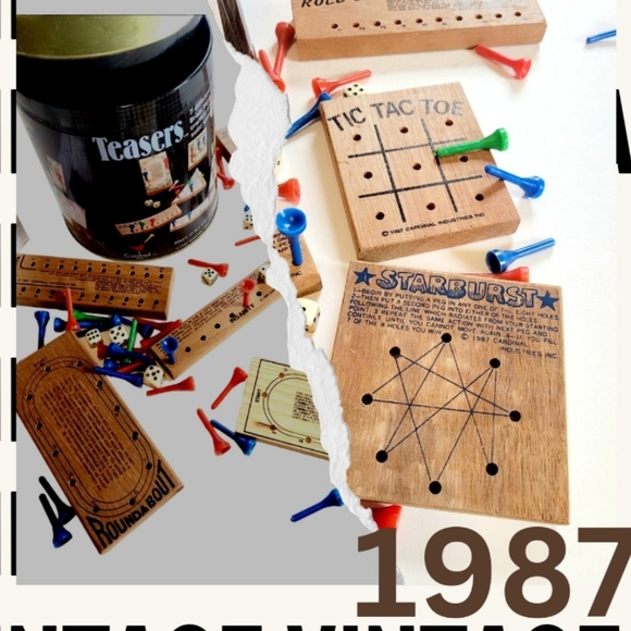 Vintage | Games | Wooden Toys Vintage Peg Brain Games | Poshmark